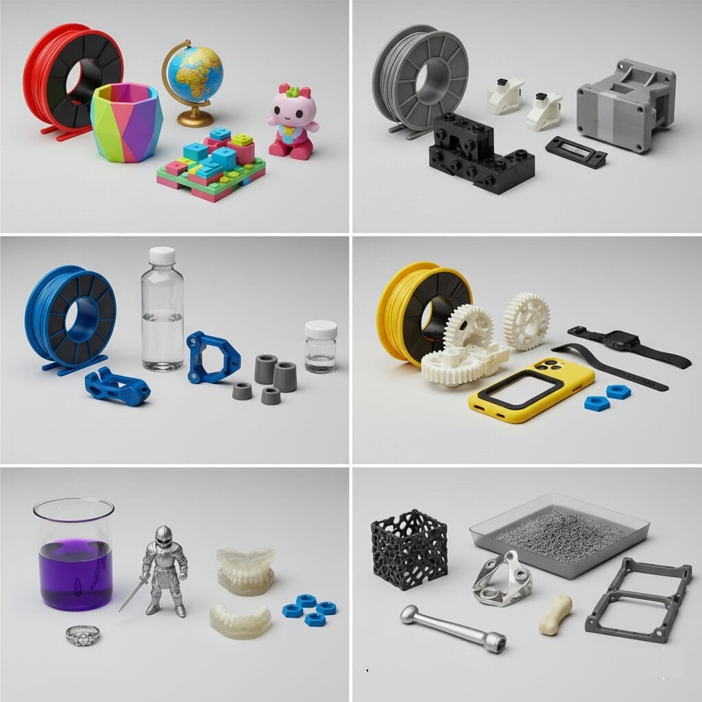 3D Printing Materials Guide | PLA, PETG, ABS, Resin & More | KAD 3D