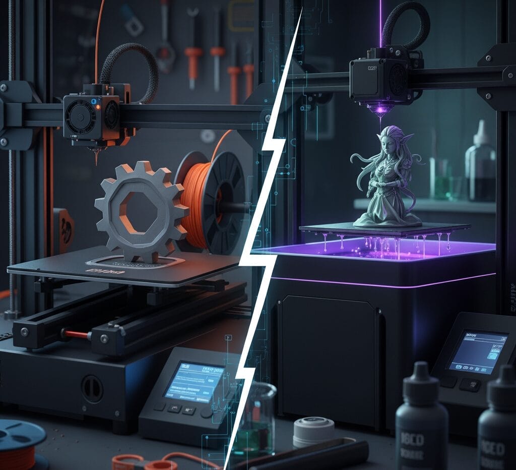 FDM vs SLA: Complete 3D Printing Comparison Guide